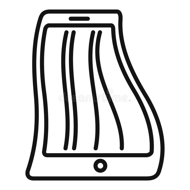 Modern Flex Screen Icon. Flat Illustration of Modern Flex Screen Icon ...