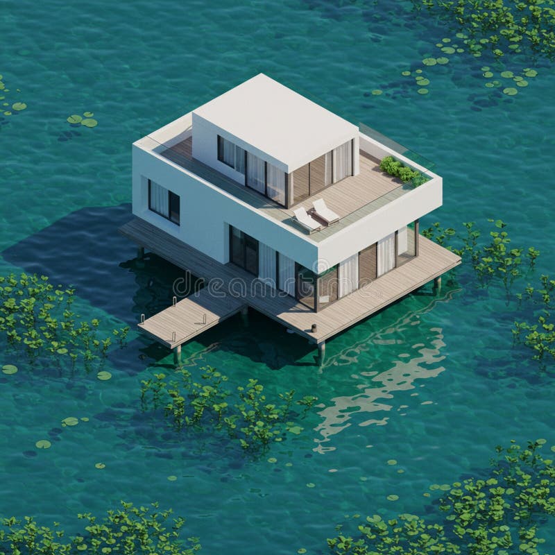 Modern Floating House Structure Stock Illustrations – 1,130 Modern ...