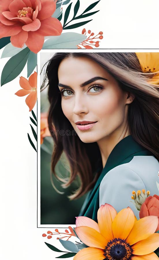 Modern Floral Insta Template, Empty Gradient with Bokeh, Empty Copy ...