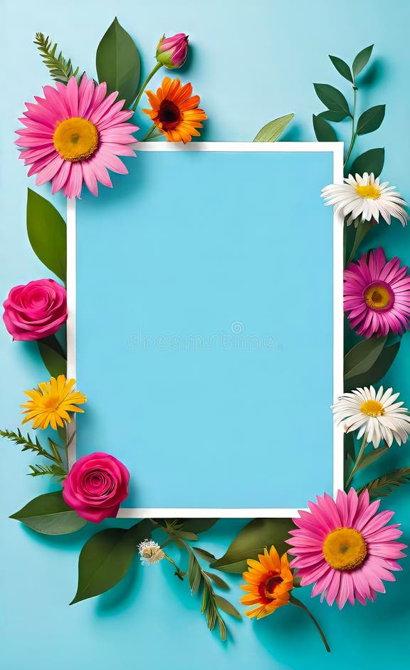 Modern Floral Insta Template, Empty Gradient with Bokeh, Empty Copy ...