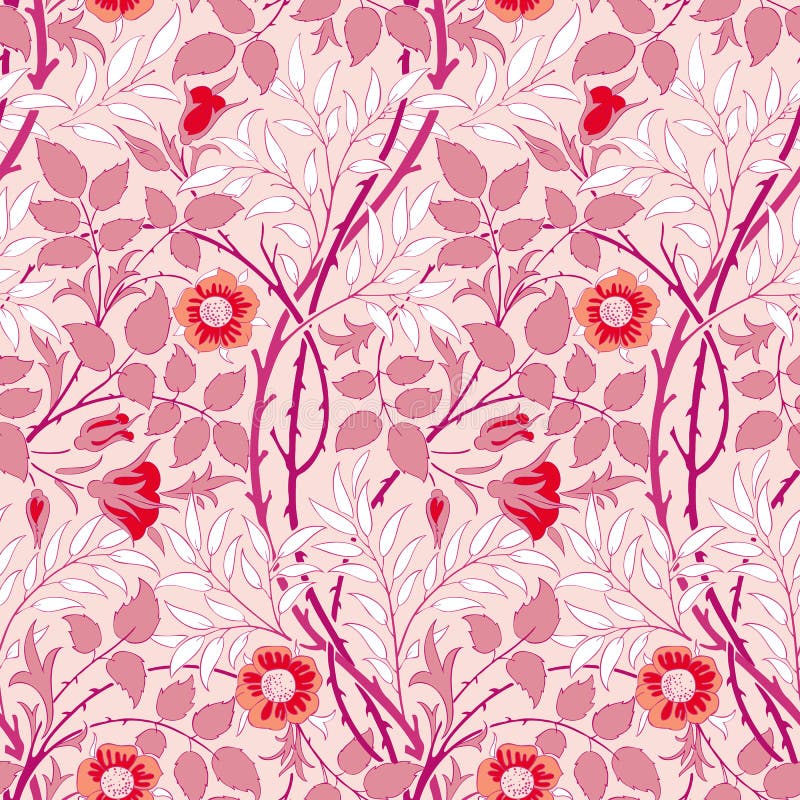 Modern Floral Seamless Pattern for Your Design. Stock Vector ...