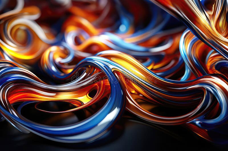 Modern Flow Shape: Abstract 3D Background with Vibrant Motion for ...