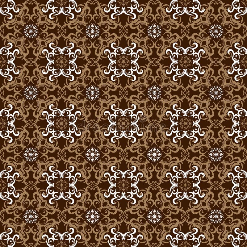 Modern Flower Patterns Design on Central Java Batik with Good Blend ...