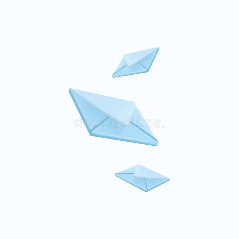Modern Fly Mail 3D Icon Vector Design Template Stock Vector ...