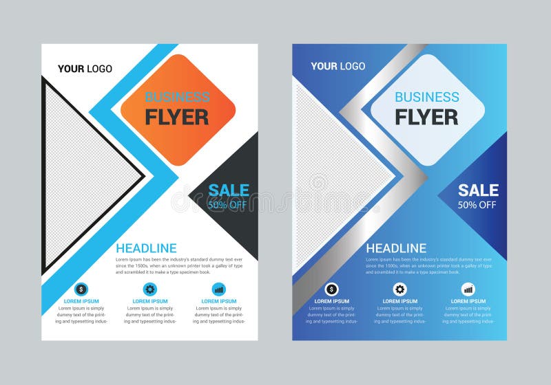 Modern Flyer Design Template for Infographics Stock Vector ...