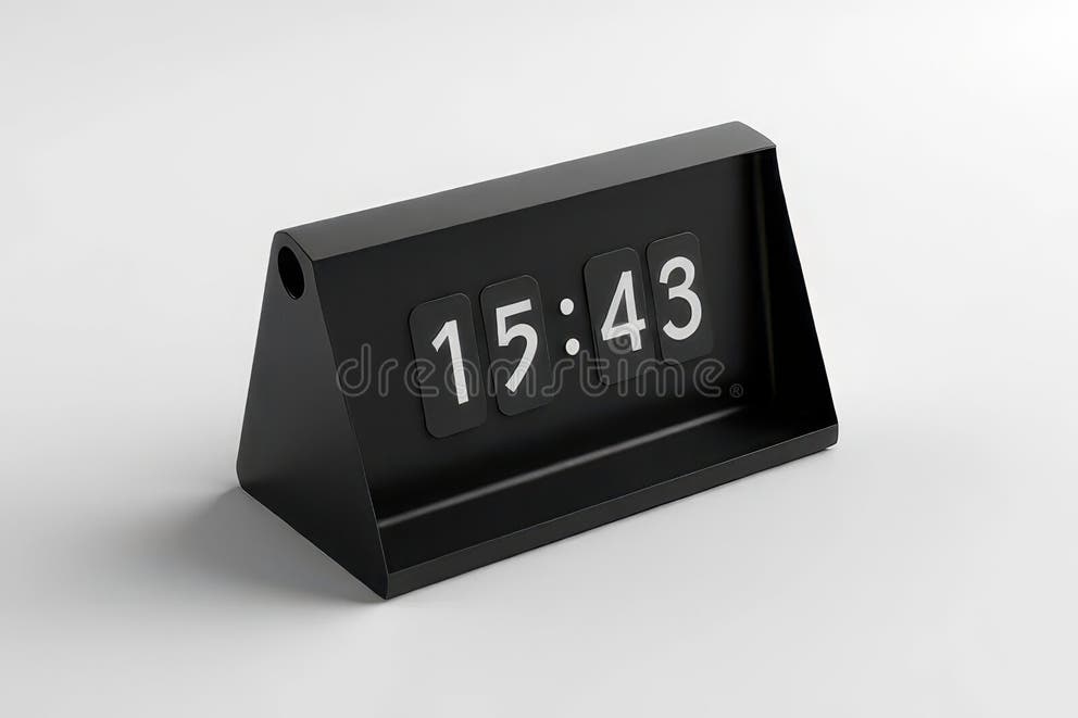 Modern Foldable Desk Clock Design Stock Illustration - Illustration of ...