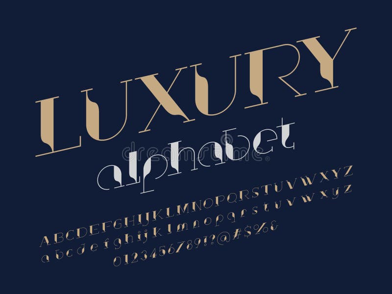 Modern font stock vector. Illustration of typographic - 218832469