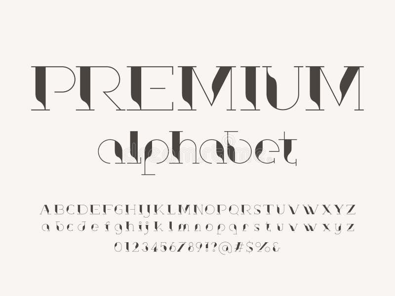 Modern font stock vector. Illustration of isolated, modern - 255433092