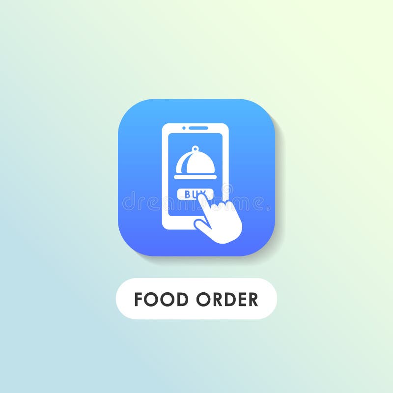 Food Order Delivery Icon Design. Food and Drink Icon Design Stock ...