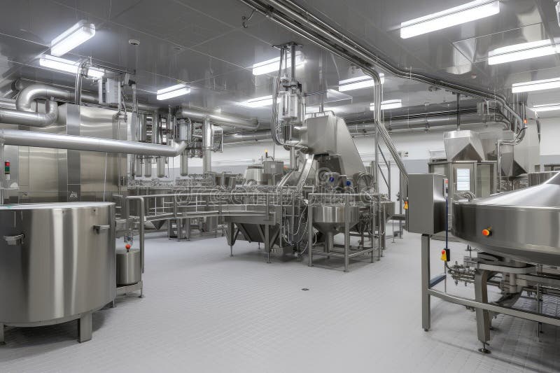 Modern Food Production Facility, with Advanced Technology and Equipment ...