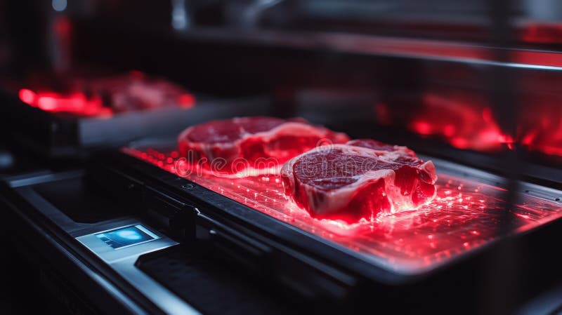 Modern Food Production Line Using AI Technology for Efficient Meat ...