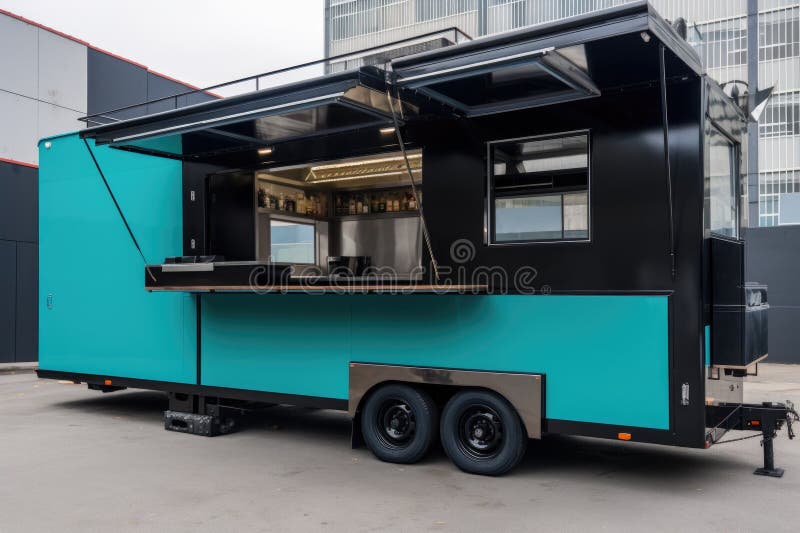 Modern Food Truck, with Sleek Design and Innovative Menu Stock ...