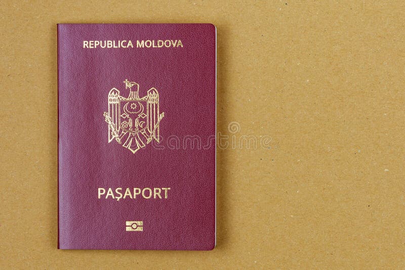 Modern Foreign Passport of a Citizen of the Republic of Moldova ...