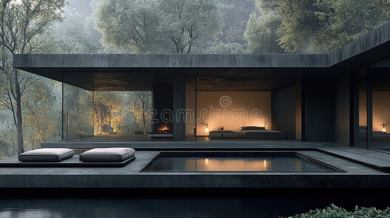 Modern Forest House, Pool, Sunset View, Interior Design, Luxury Home ...