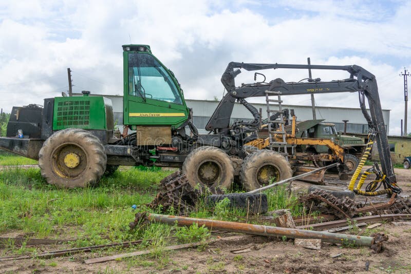 Modern Forest Logging Complex. Logging Equipment. Modern Forest ...
