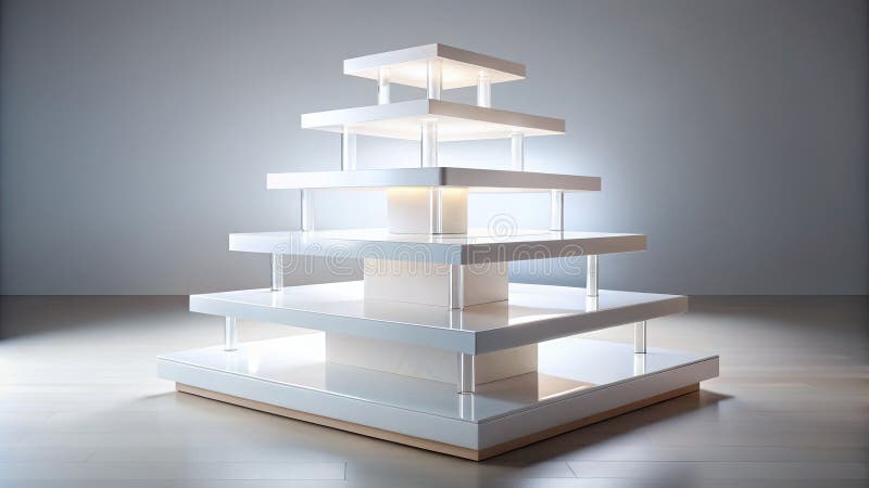 Modern FourTier Countertop Display Stand Versatile Retail Showcase for ...