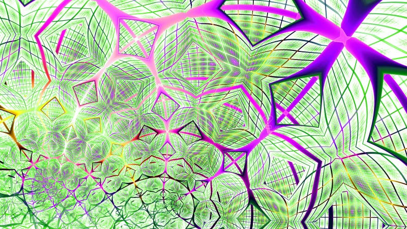 Modern Fractal Background Made Out of an Intricate Interconnected ...