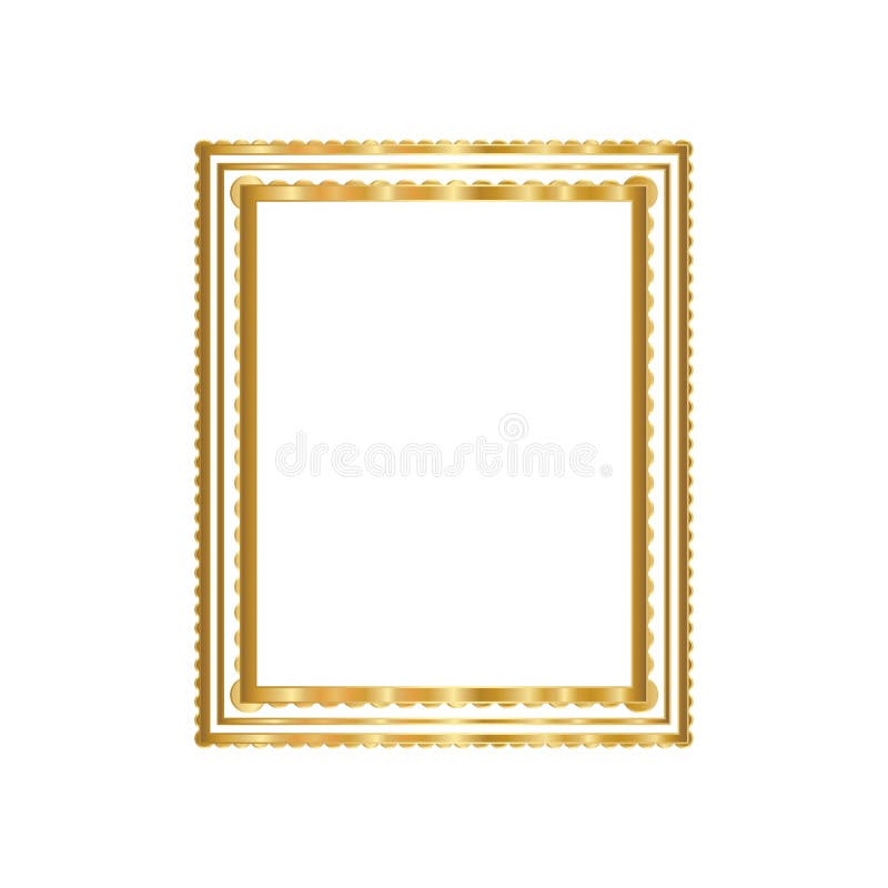 Modern Frame Gold Vector Design Stock Vector - Illustration of shape ...