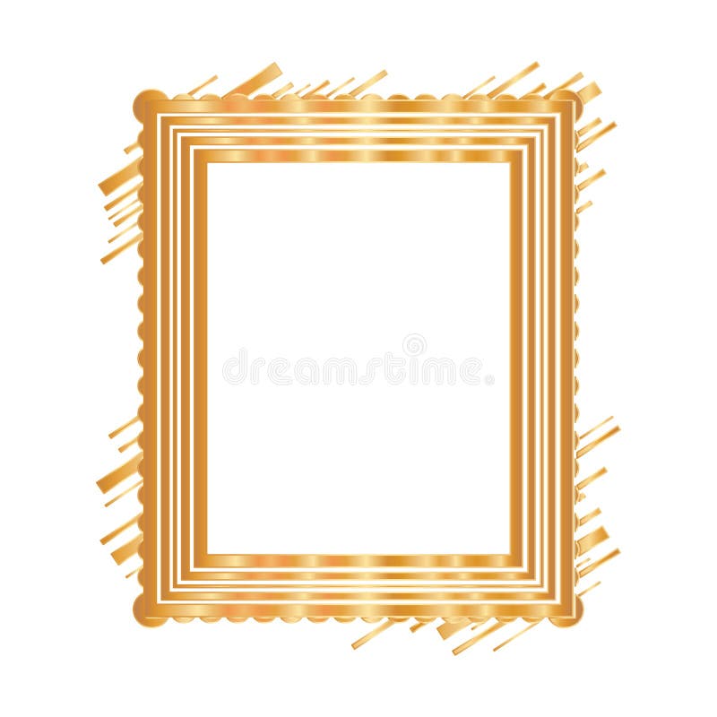 Modern Frame Gold Vector Design Stock Vector - Illustration of border ...
