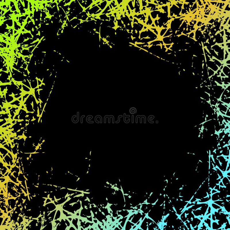 Modern Frame in Grunge Design. Vector Empty Graphic Border with ...