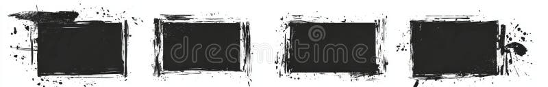 Simple Doodle Rectangle Pencil Frame Border Shape Ai Stock Photos ...