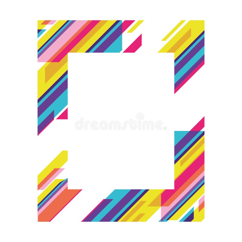 Modern Frame Multicolored and Striped Vector Design Stock Vector ... Modern Frame Multicolored and Striped Vector Design Stock Vector ...