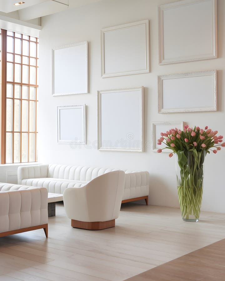 Modern Frames Mockup with House Background and Room Decorating Ideas is ...