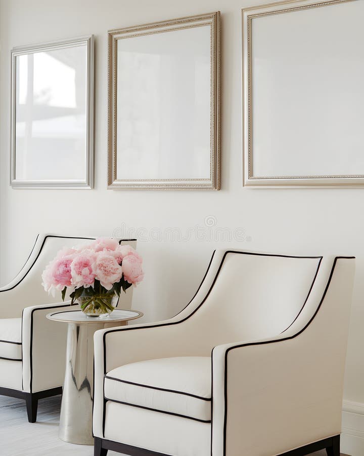 Modern Frames Mockup with House Background and Room Decorating Ideas is ...