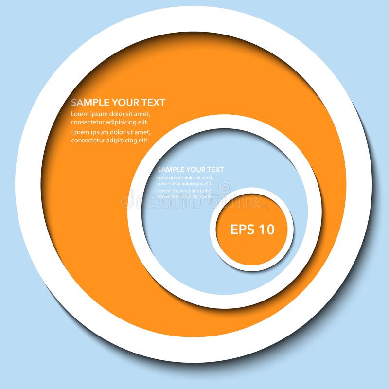 Modern Frames with Paper Cut and Shadow Effect and Text Boxes Stock ...