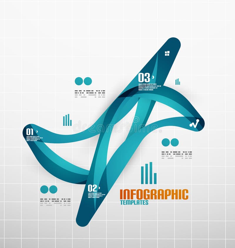 Modern Fresh Wave Business Infographics Stock Vector - Illustration of ...