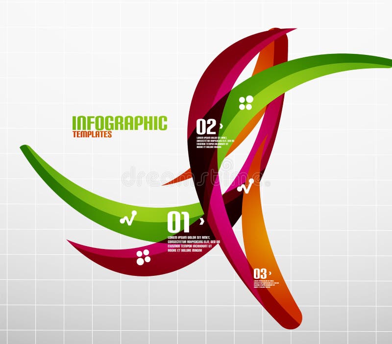 Modern Fresh Wave Business Infographics Stock Vector - Illustration of ...