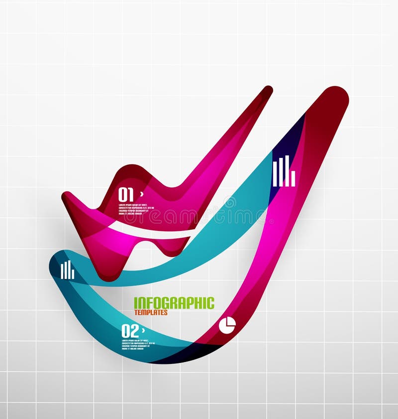 Modern Fresh Wave Business Infographics Stock Vector - Illustration of ...