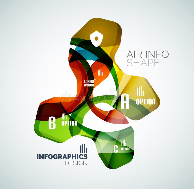 Modern Fresh Wave Business Infographics Stock Vector - Illustration of ...