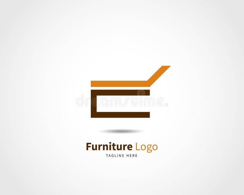 Modern Furniture Logo Design Template Vector Illustration Stock Vector ...