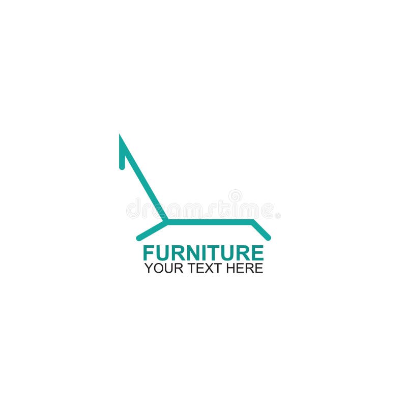 Modern Furniture Vector Logo Template Stock Vector - Illustration of ...