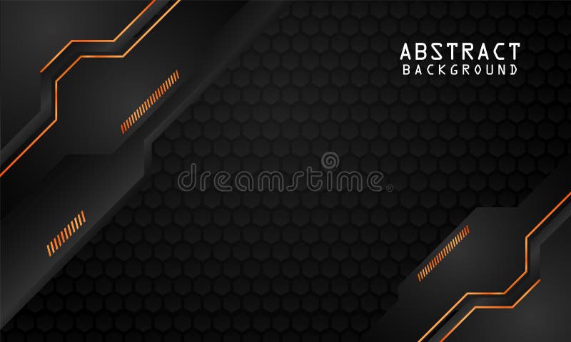 Modern Futuristic Dark Orange Geometry Cyber Background Concept Stock ...