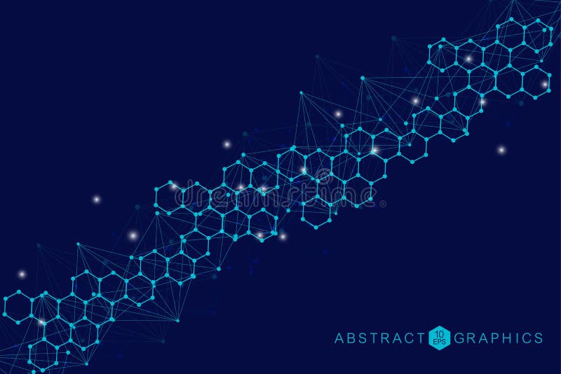 Modern Futuristic Background of the Scientific Hexagonal Pattern ...