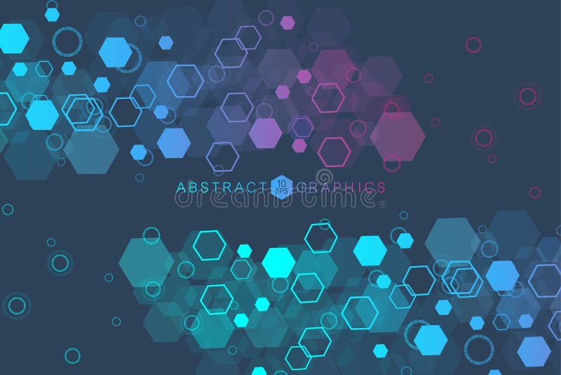 Modern Futuristic Background of the Scientific Hexagonal Pattern ...
