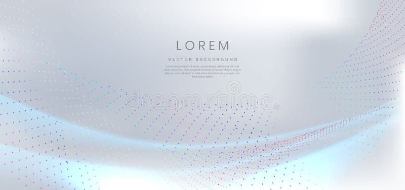 Modern Futuristic Blue and Red Dynamic Wavy Dotted Line Texture on ...