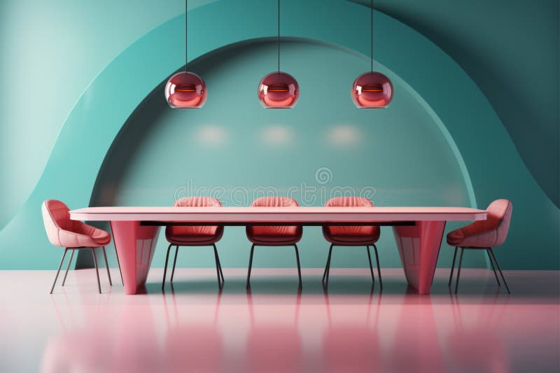 Futuristic Dining Area, Where Cutting Edge Design Takes Center Stage. a ...