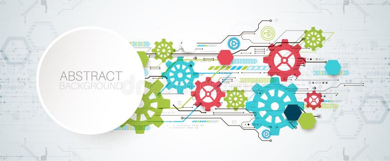 Modern Futuristic, Engineering, Science, Technology Vector Background ...