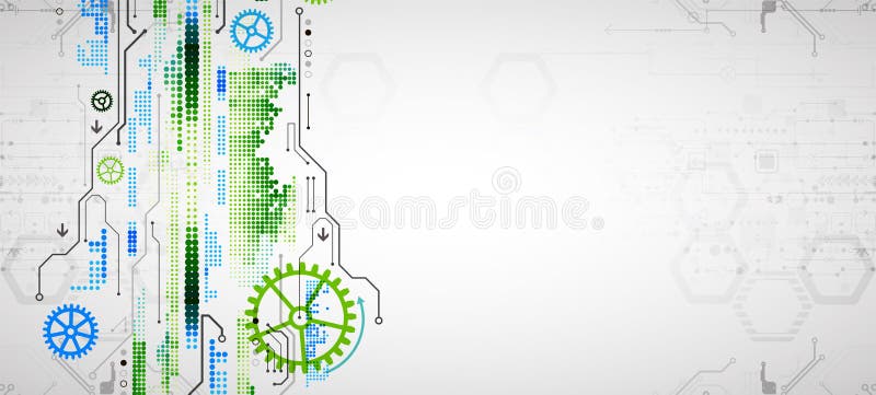 Modern Futuristic, Engineering, Science, Technology Vector Background ...