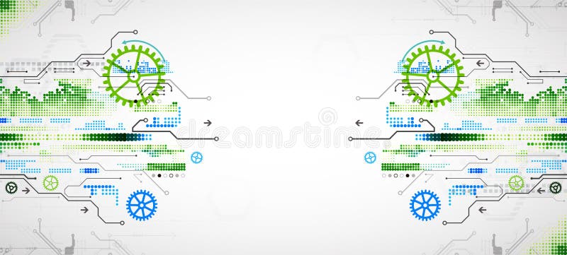 Modern Futuristic, Engineering, Science, Technology Vector Background ...