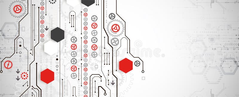 Modern Futuristic, Engineering, Science, Technology Vector Background ...