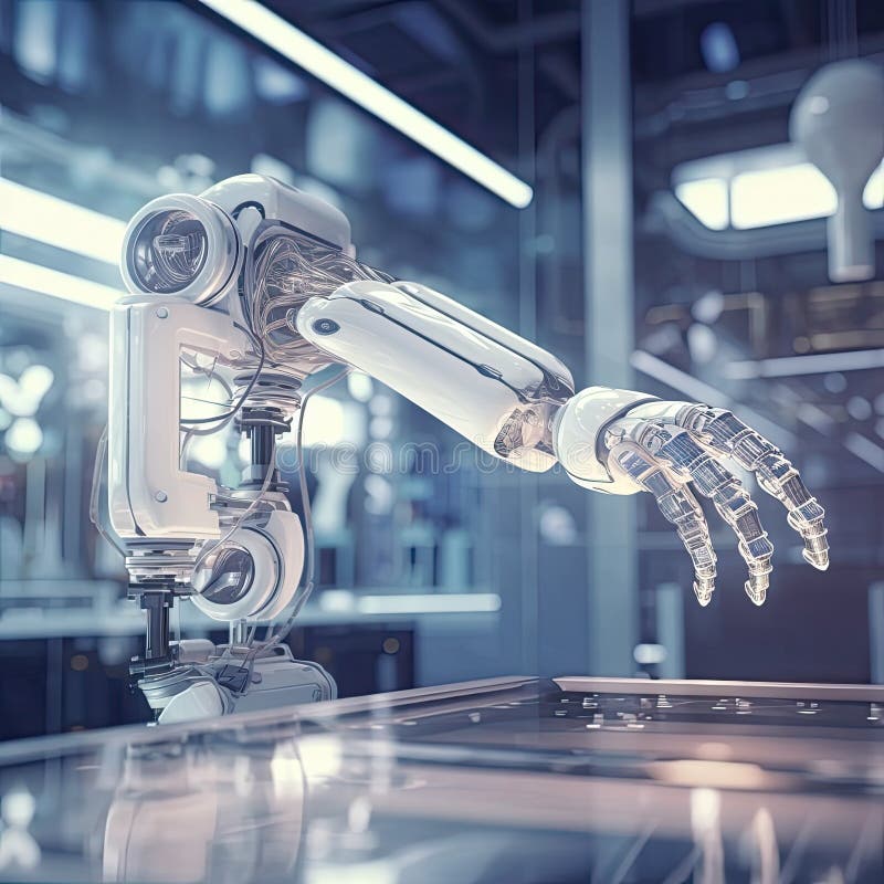 Modern Futuristic Equipment,Technological Prosthetic Robot Arm in a ...