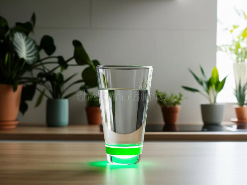 Modern Futuristic Glass Model Stock Illustration - Illustration of ...