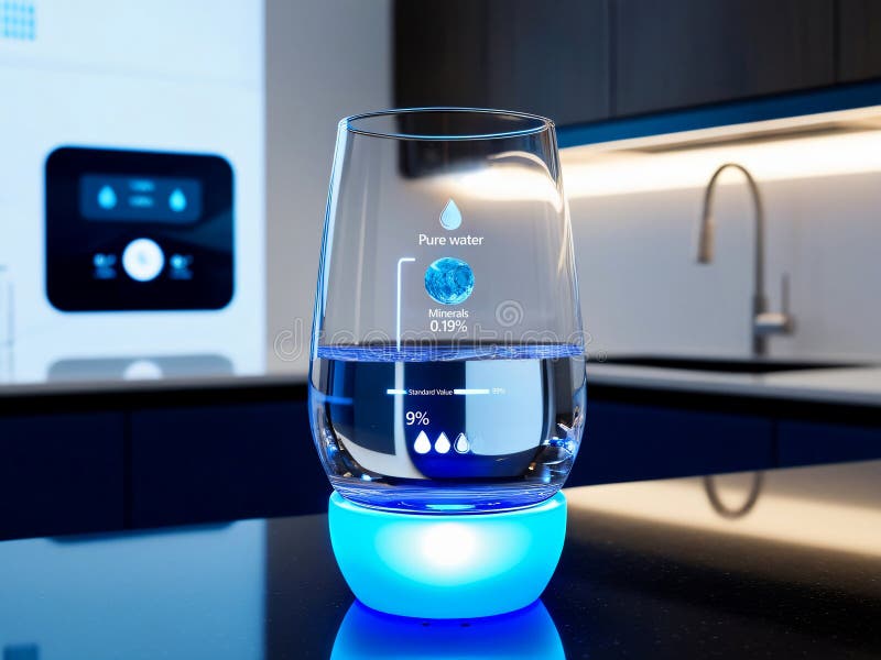 Modern Futuristic Glass Model Stock Illustration - Illustration of ...