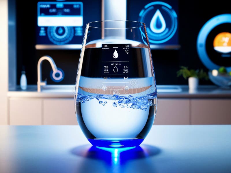 Modern Futuristic Glass Model Stock Illustration - Illustration of ...