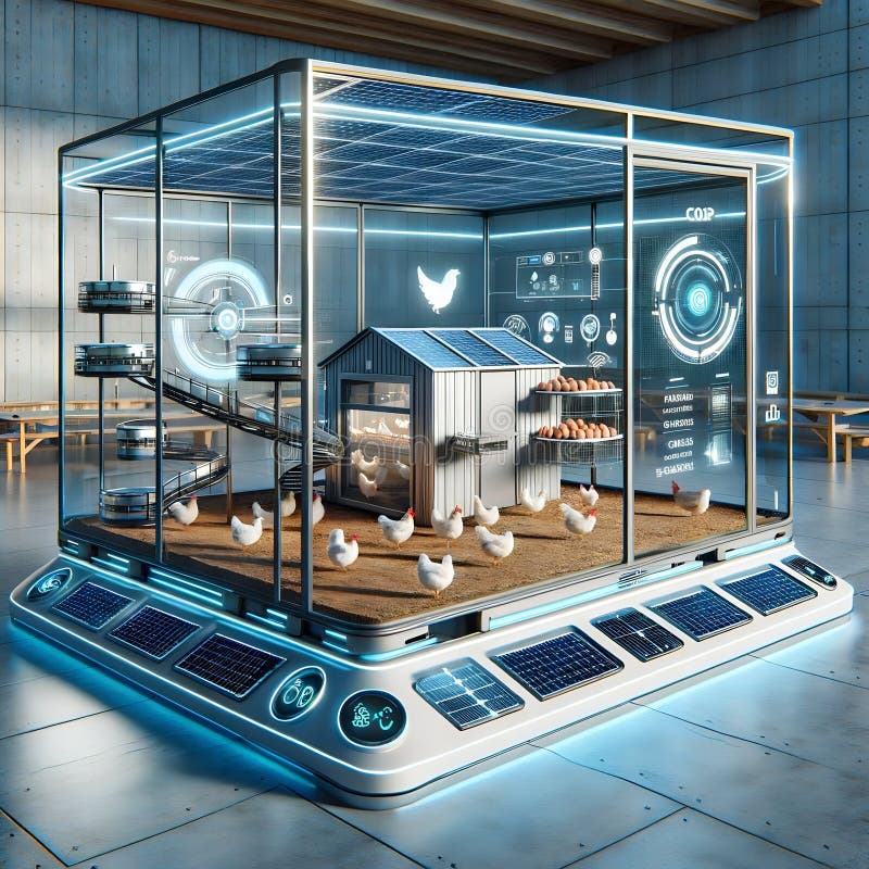 Modern-Futuristic-Poultry-Farm-Automation-Efficient-Robotic-Technology ...