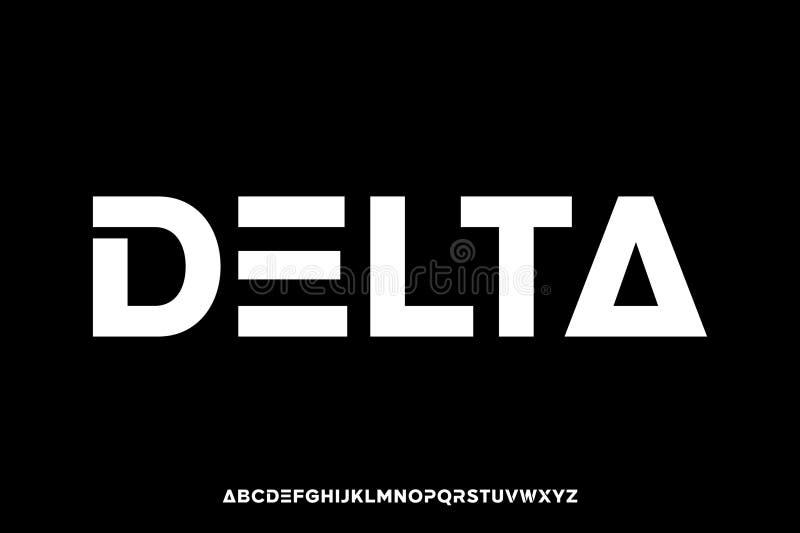 Delta Typeface Stock Illustrations – 7 Delta Typeface Stock ...